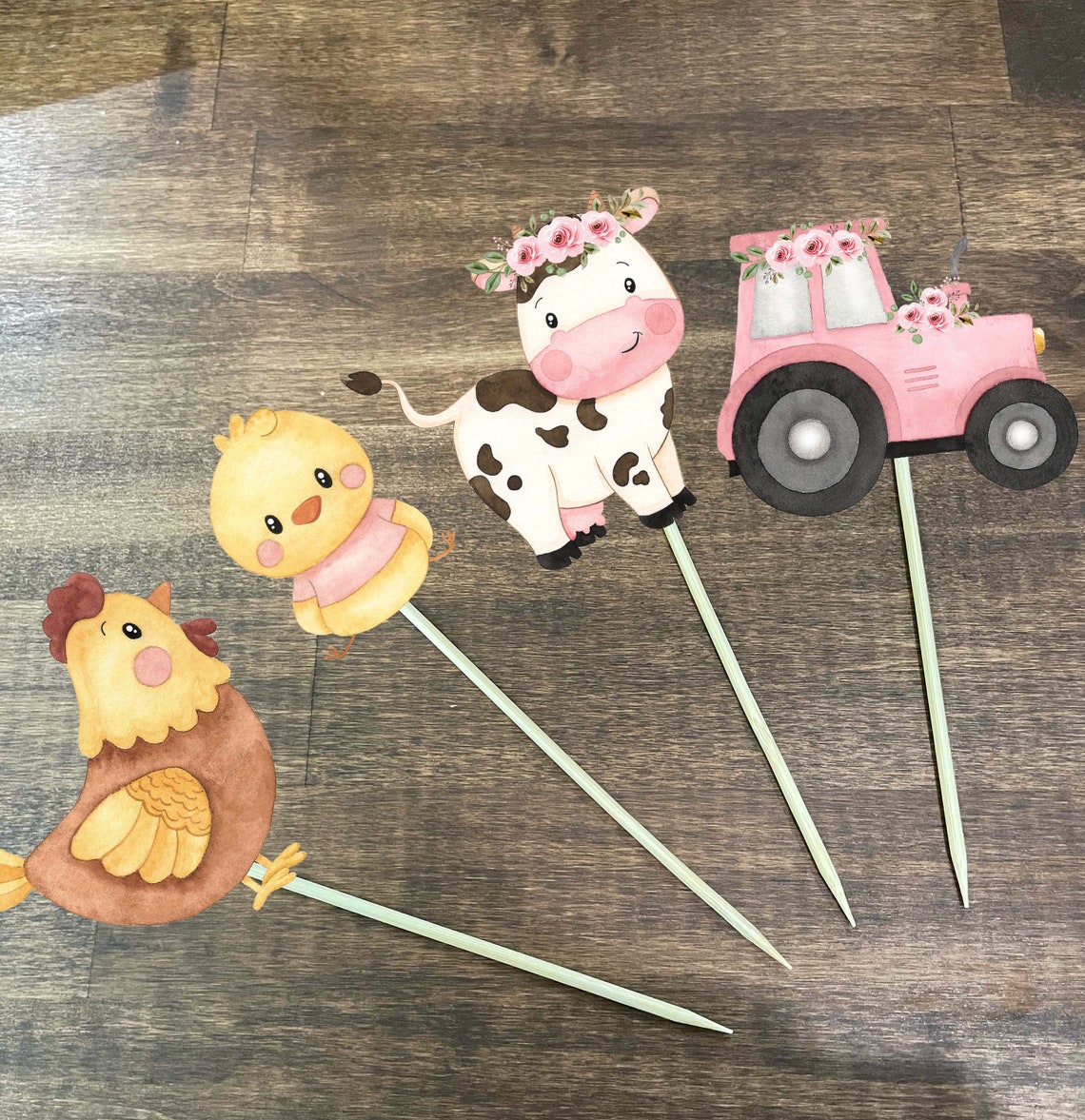 Set of 8 Farm Centerpieces Barnyard Animals 4 Farm - Etsy