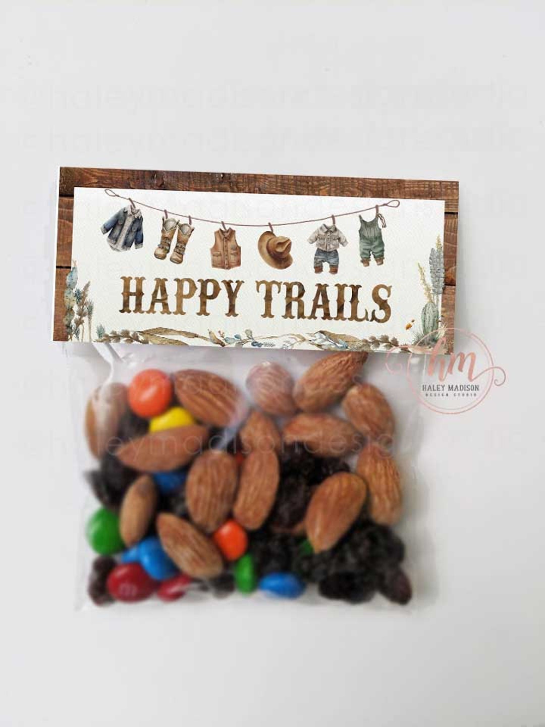 Set of 12 Cowboy Treat Bag Toppers With Bags Vintage Cowboy - Etsy