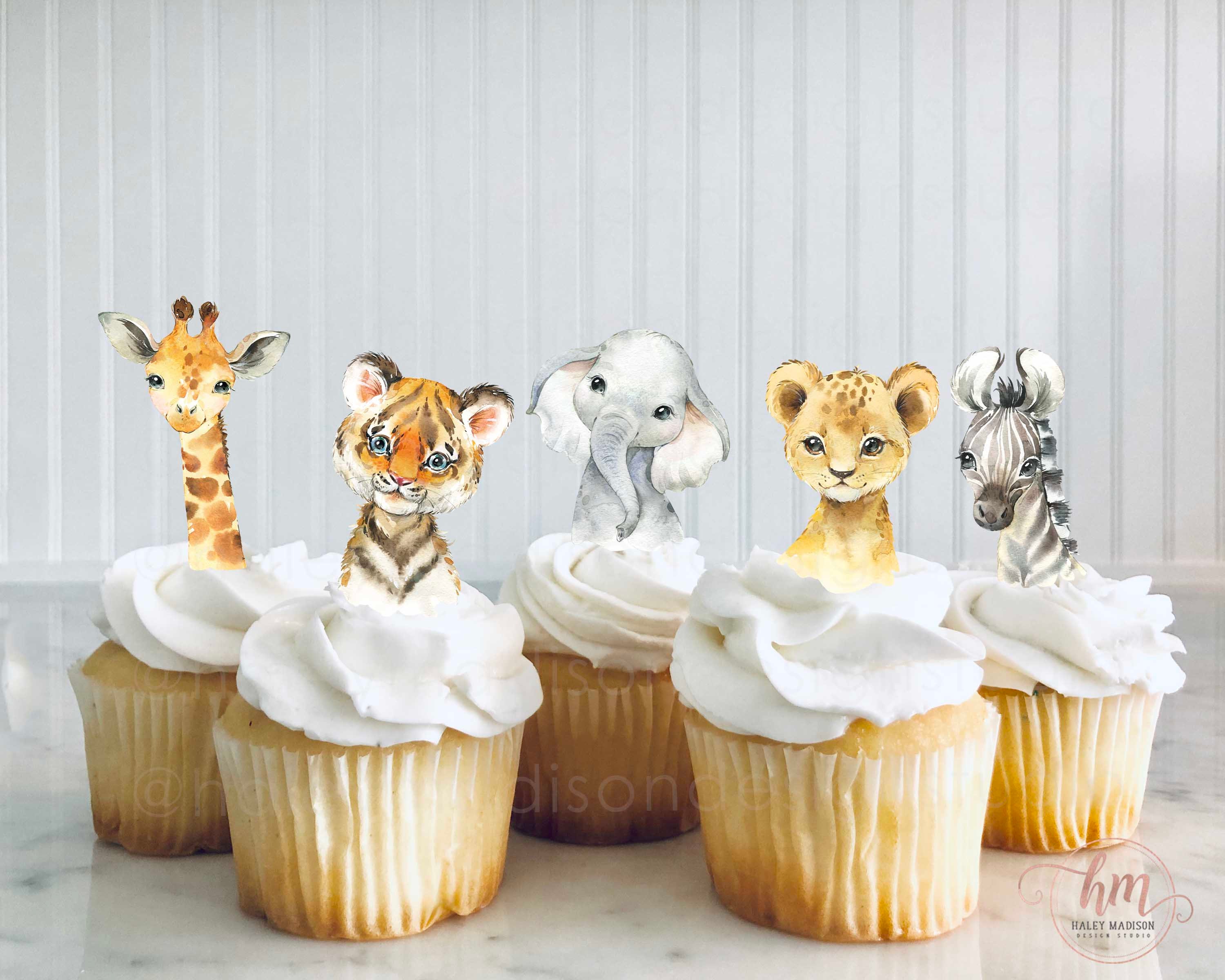 Lion King Baby Shower Cupcake Toppers
