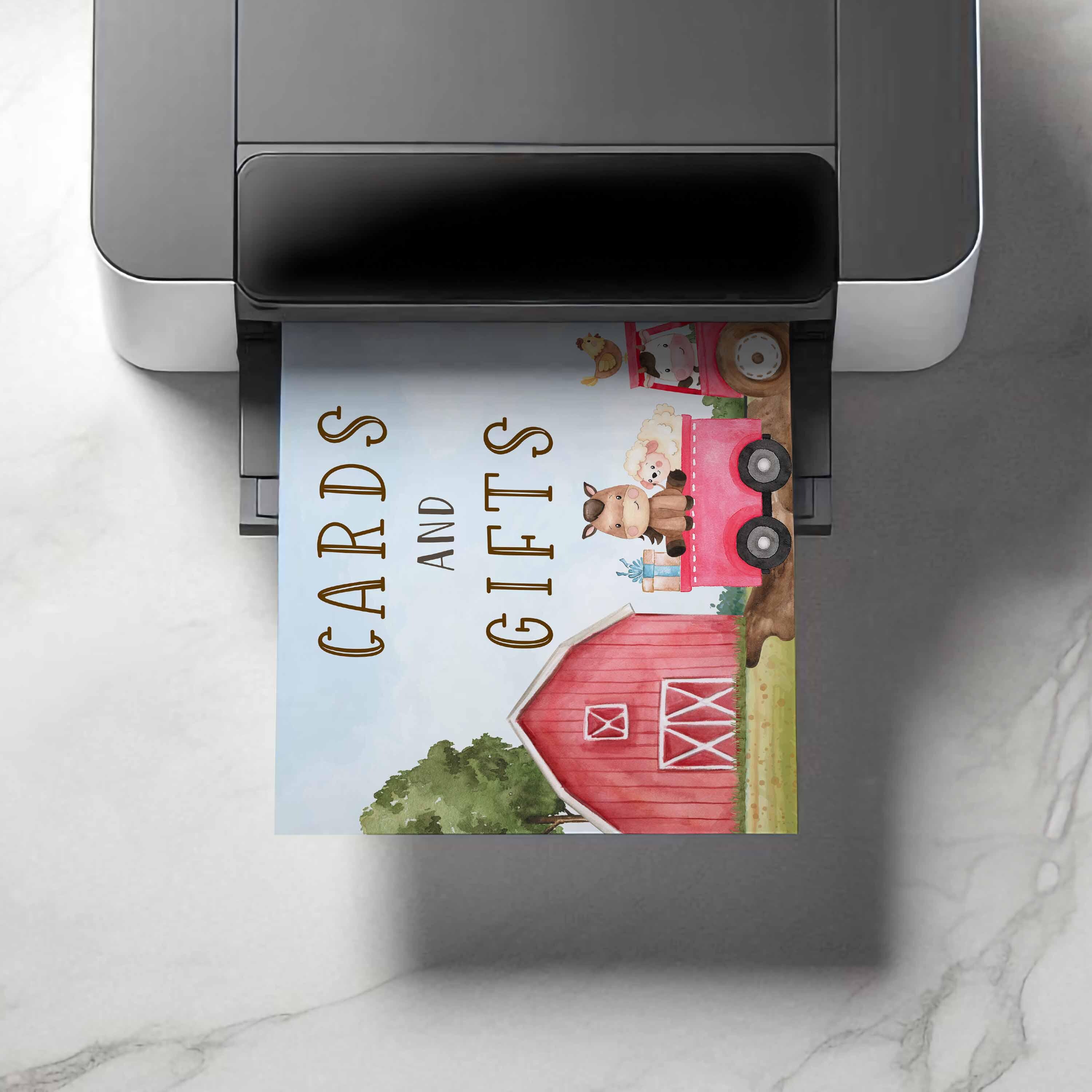 PRINTABLE Farm Animals Cards and Gifts Sign Size 8x10, Farm Party Gifts ...
