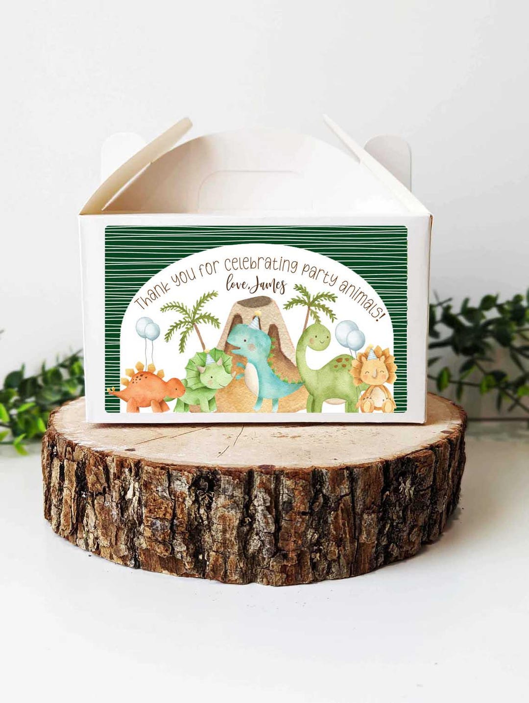 Dinosaurs Favor Boxes, Cute Dinosaurs, Dinosaur Theme Party Favors ...