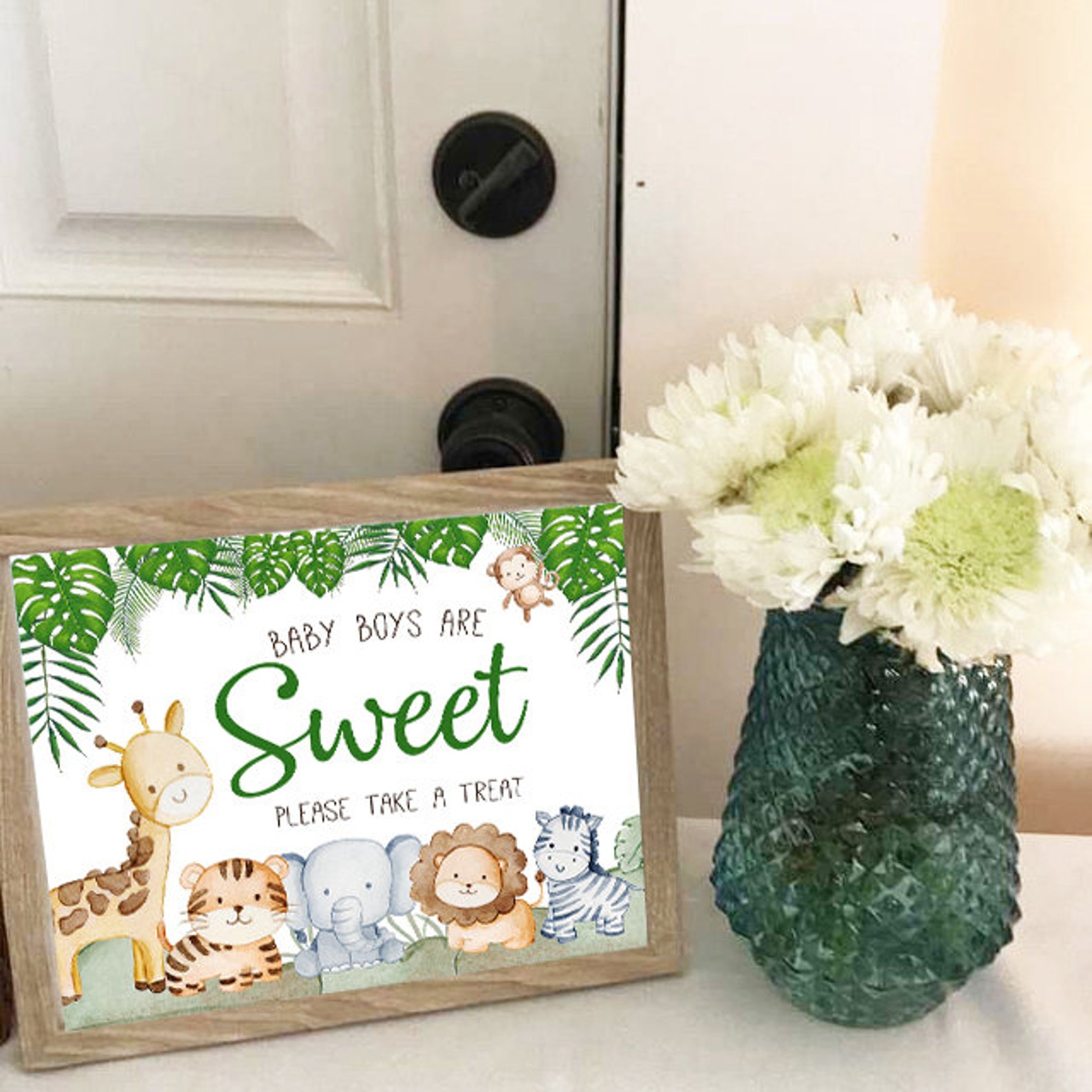 Jungle Safari Baby Shower Signs Set of 6 Table Signs Door - Etsy