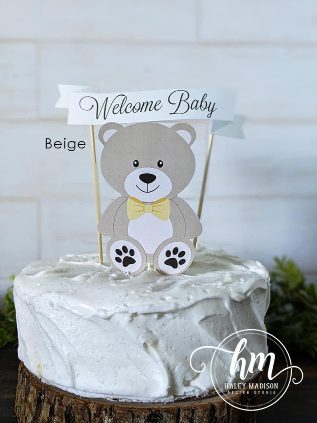 Teddy Bear Cake Topper Teddy Bear Baby Shower Cake Topper - Etsy