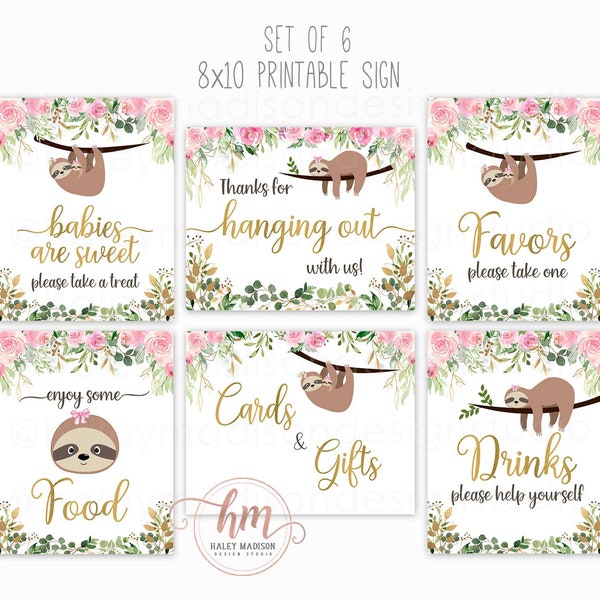 Sloth Welcome Door Signs - Etsy
