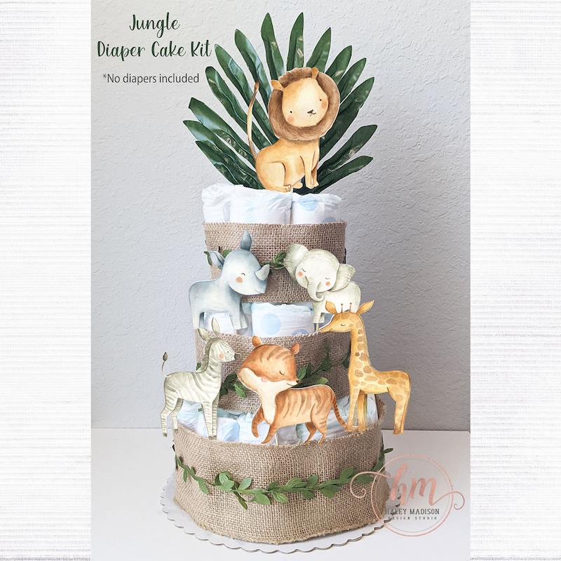 Jungle Diaper Cake - Etsy