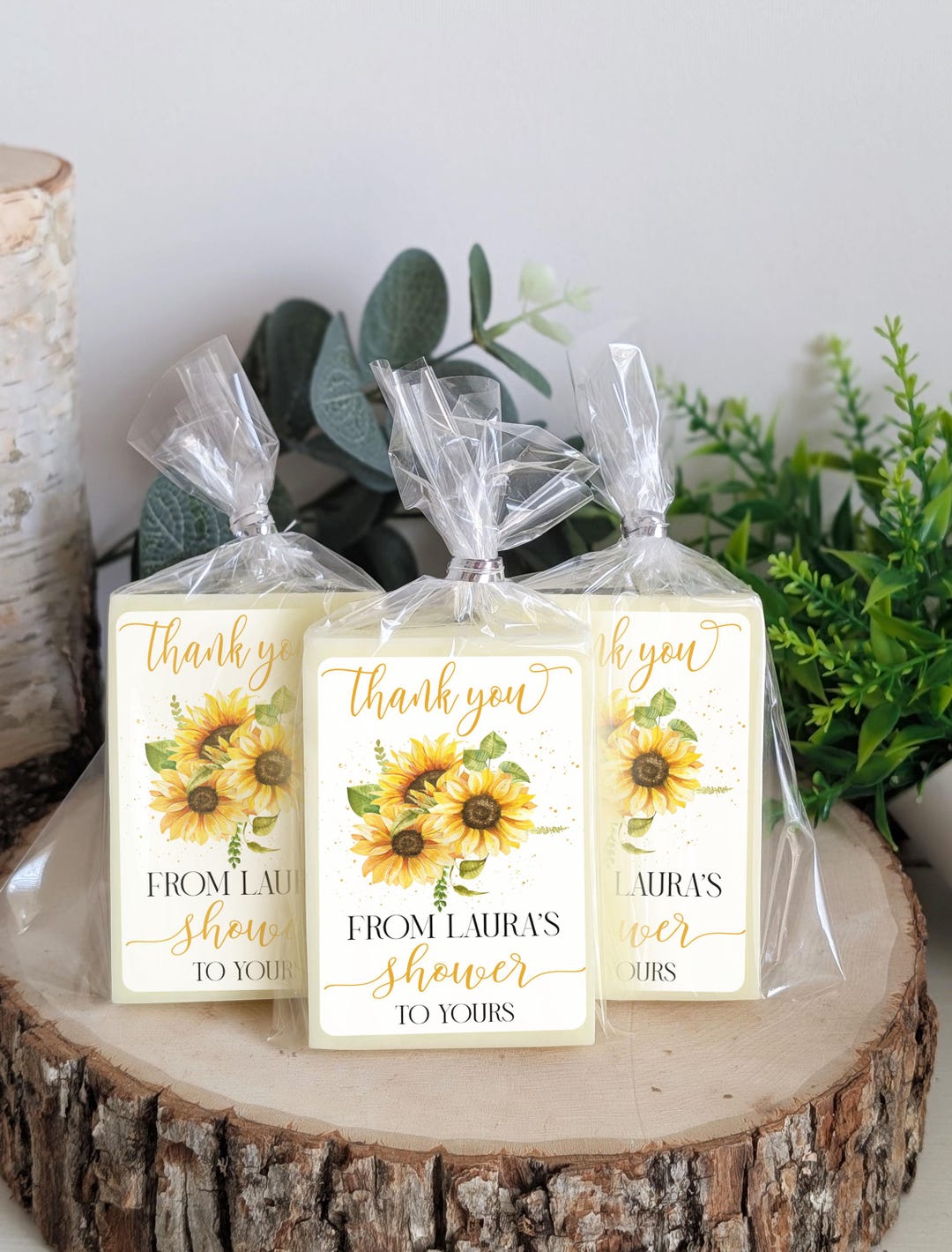 Sunflower Soap Favors, Sunflower Theme Baby Shower Soaps, Bridal Shower ...