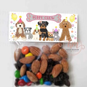 Set of 12 Puppy Party Treat Bag Toppers, Doggie Bags Treat Bags With ...