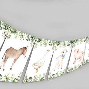 Farm Animals Banner, Farm Animals Baby Shower Banner, Farm Animals ...