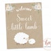 Little Lamb Welcome Baby Sign Lamb Baby Shower Gender | Etsy