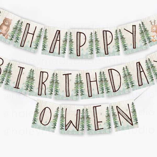 Woodland Forest Party Decor - Etsy