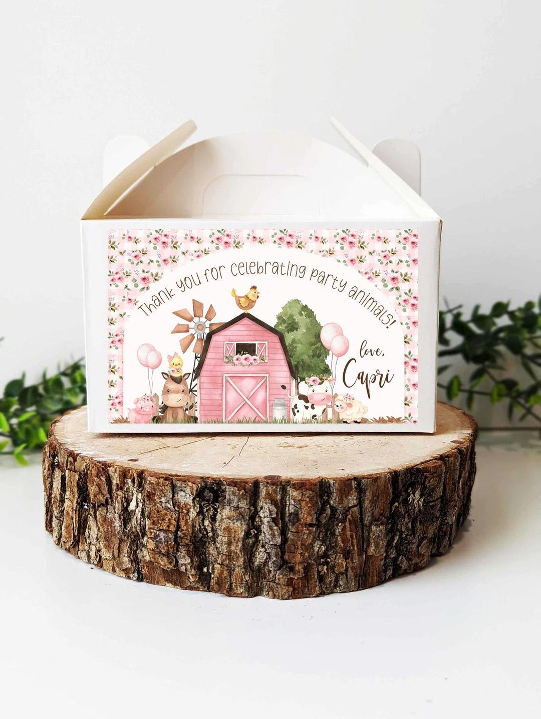 Farm Animals Favor Boxes, Cute Farm Animals, Barn Theme Party Favors ...