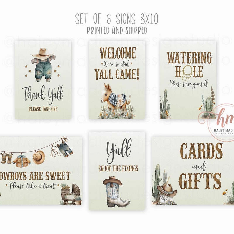 Cowboy Signs - Etsy