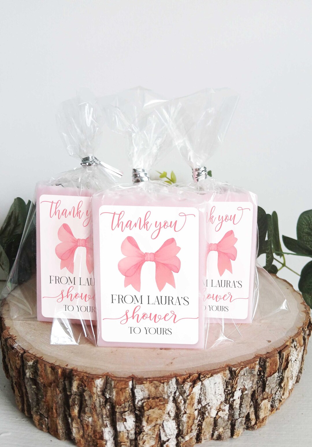 Pink Bow Soap Favors, Bows Baby Shower Favors, Soap Party Favors, Bows ...