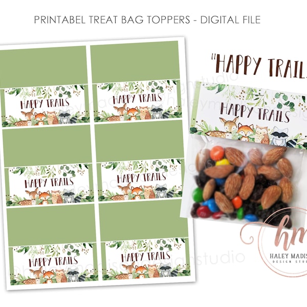 Treat Bag Toppers - Etsy