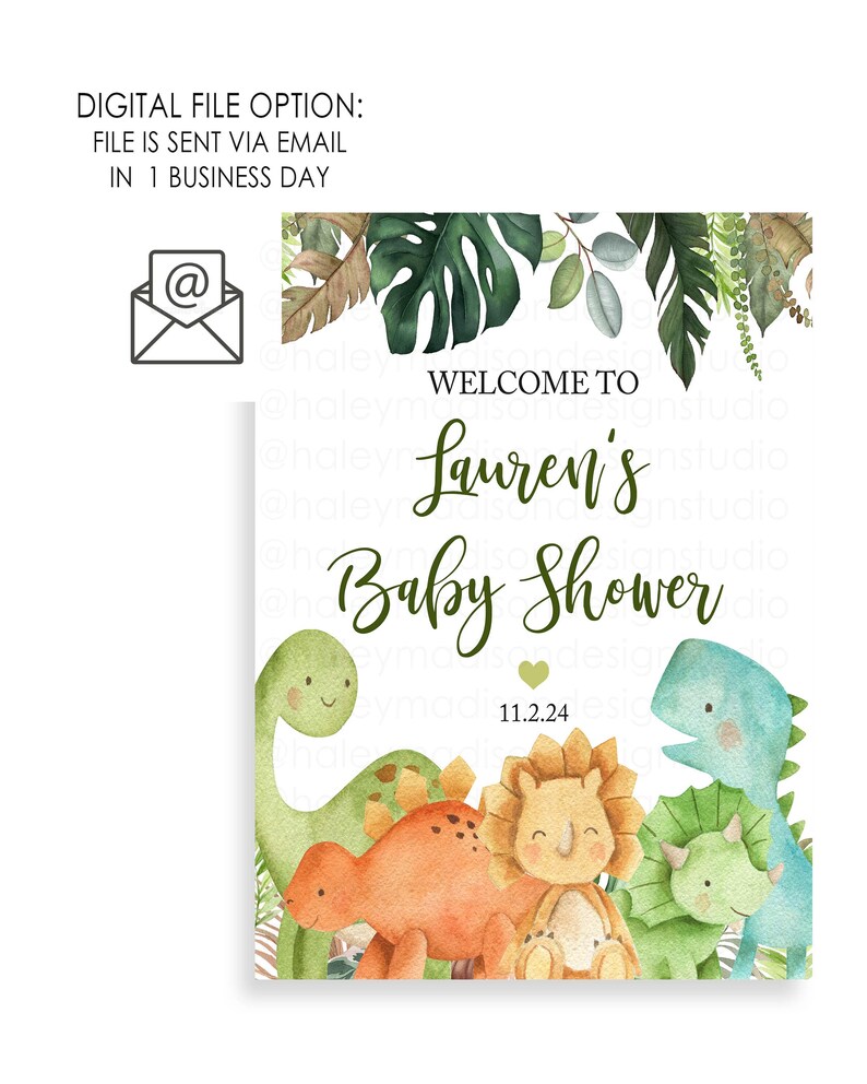 Baby Dinosaurs Welcome Sign, Hatching Soon Baby Shower - Etsy