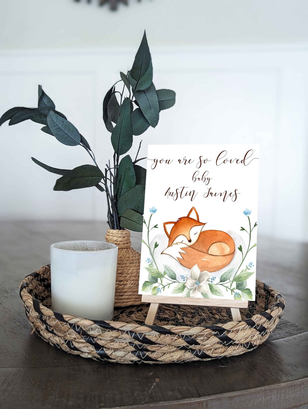 Woodland Centerpieces, Fox Baby Shower Centerpiece, Woodland ...