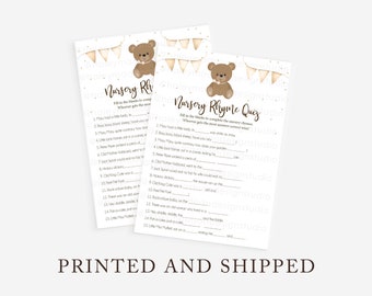 Bear Let's Make A Baby Game Teddy Bear Baby Shower We Can - Etsy