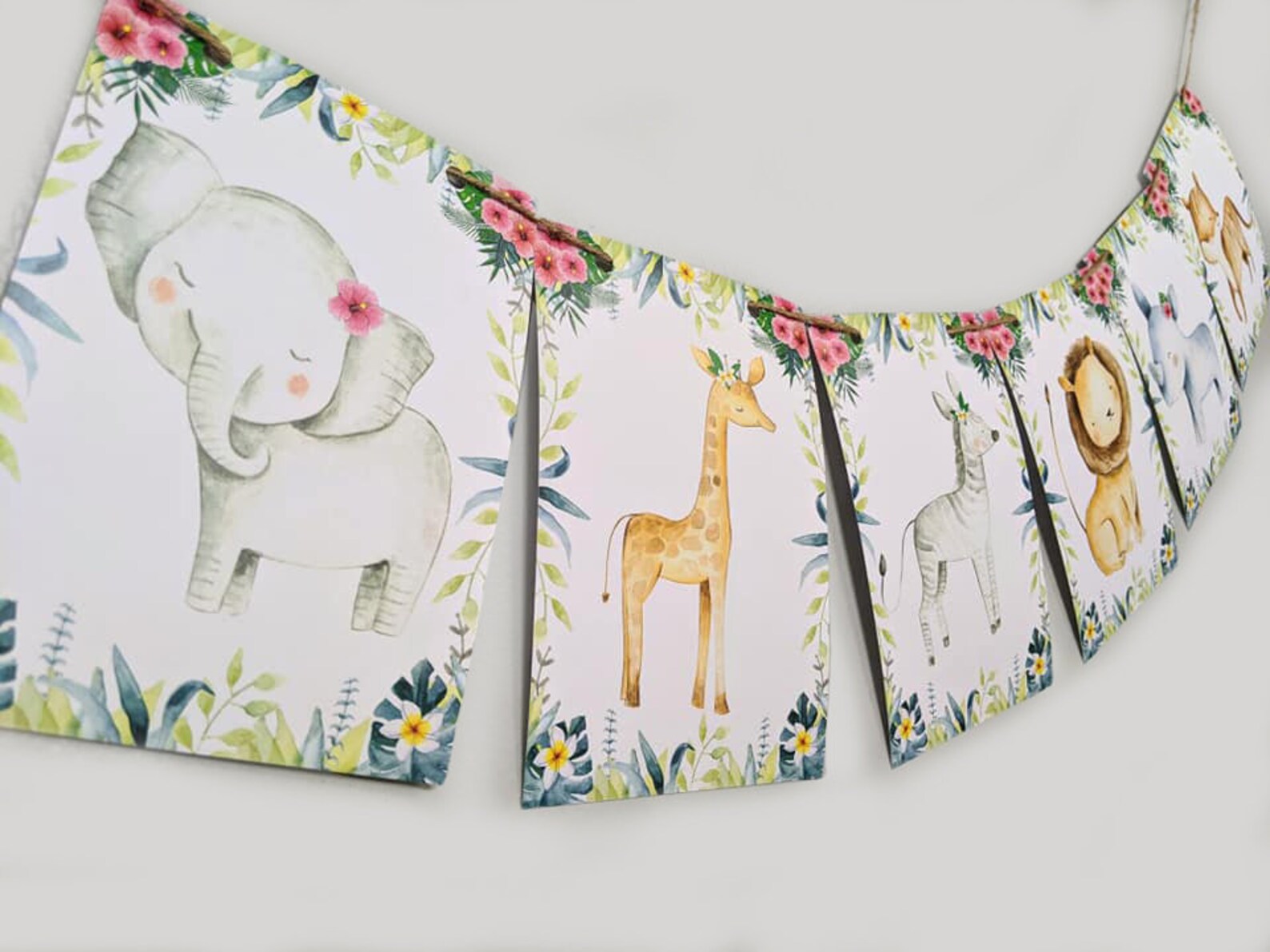 Jungle Animals Banner Safari Jungle Animals Sign Jungle Baby | Etsy
