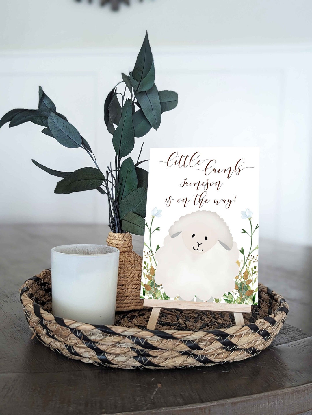 Little Lamb Centerpiece, Lamb Baby Shower Centerpiece, Little Lamb ...
