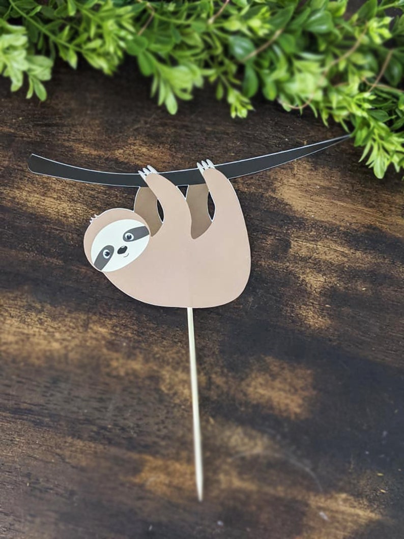 Set of 4 Sloth Center Pieces Sloth Baby Shower Centerpiece - Etsy