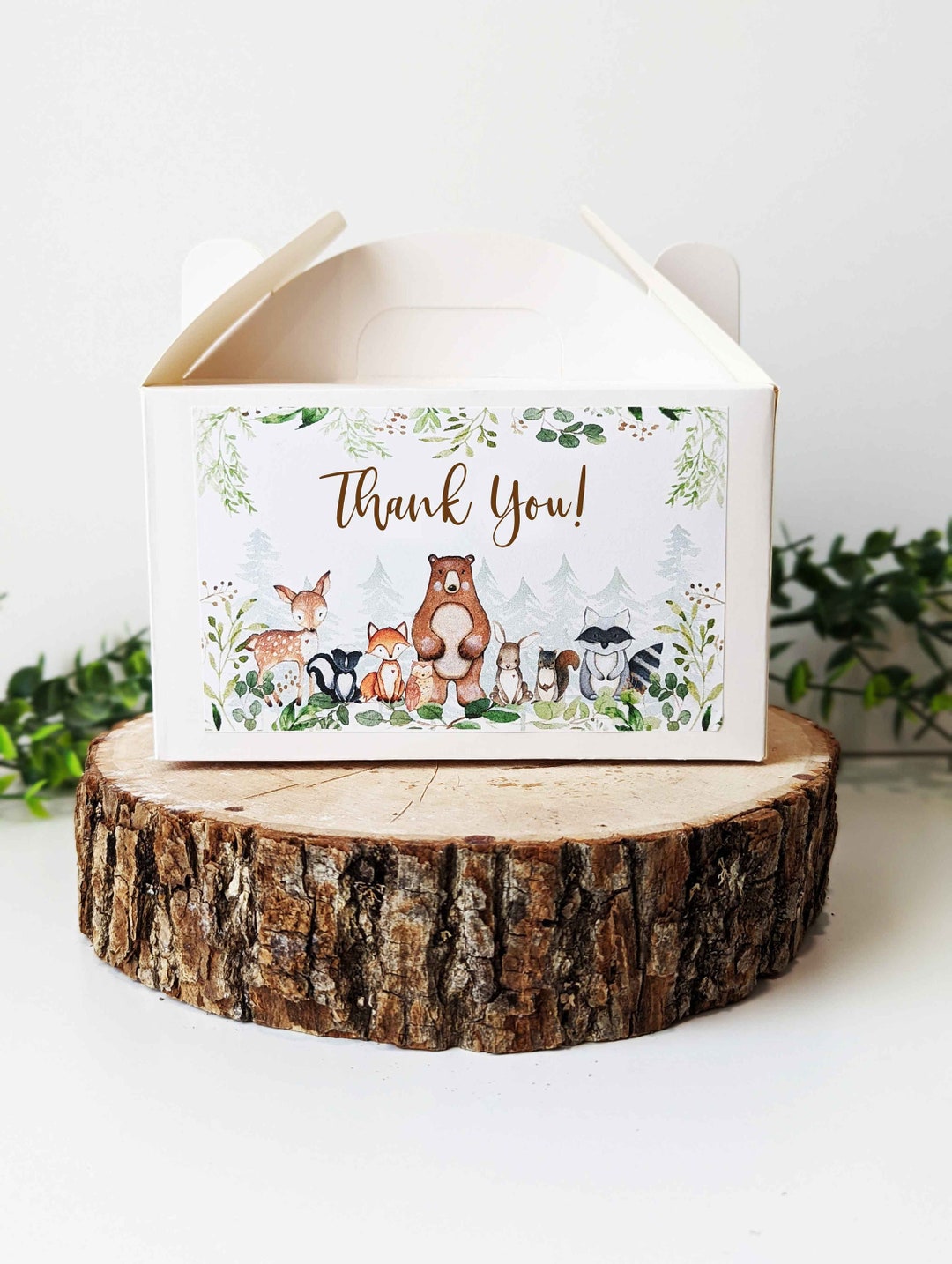 Woodland Favor Boxes, Woodland Party Favor Boxes, Woodland First ...