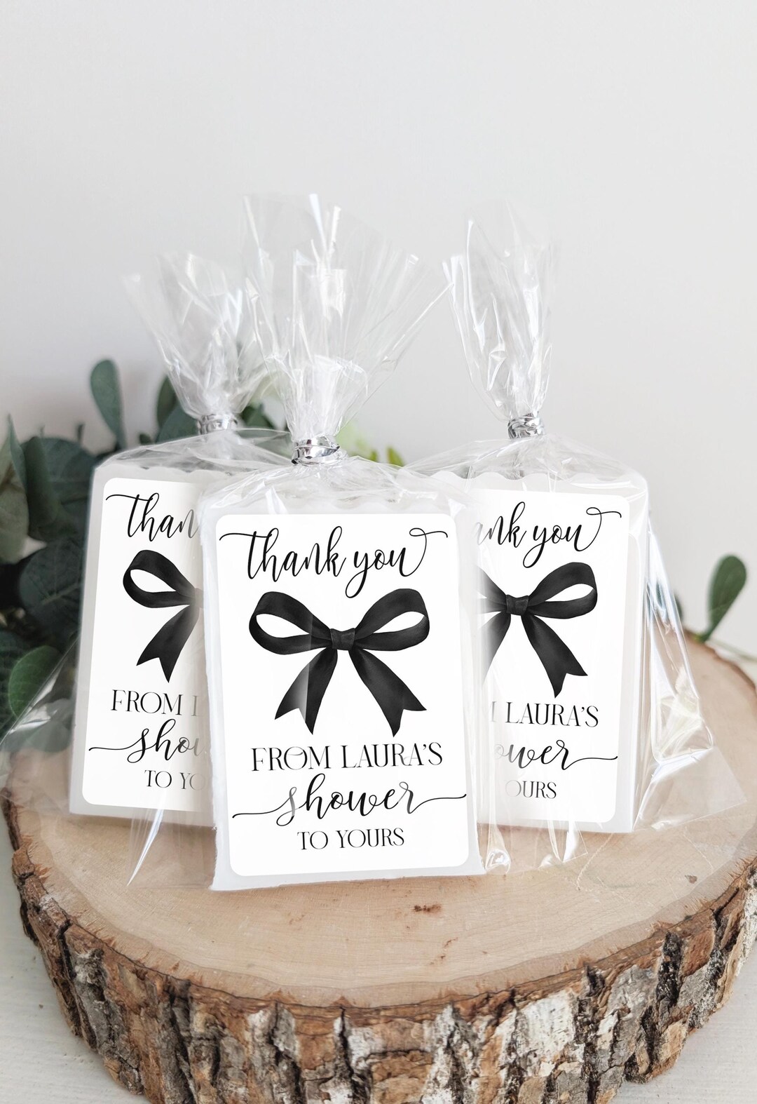 Black Bow Soap Favors, Bows Baby Shower Favors, Soap Party Favors, Bows ...