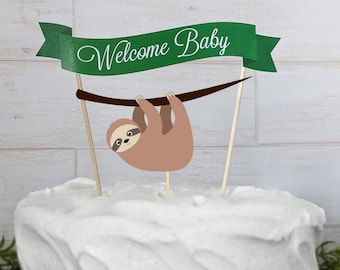 Sloth Cake Topper Birthday | Etsy