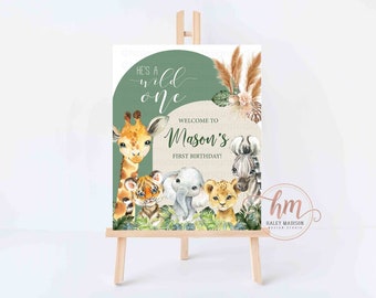 Jungle Safari Welcome Sign - Etsy