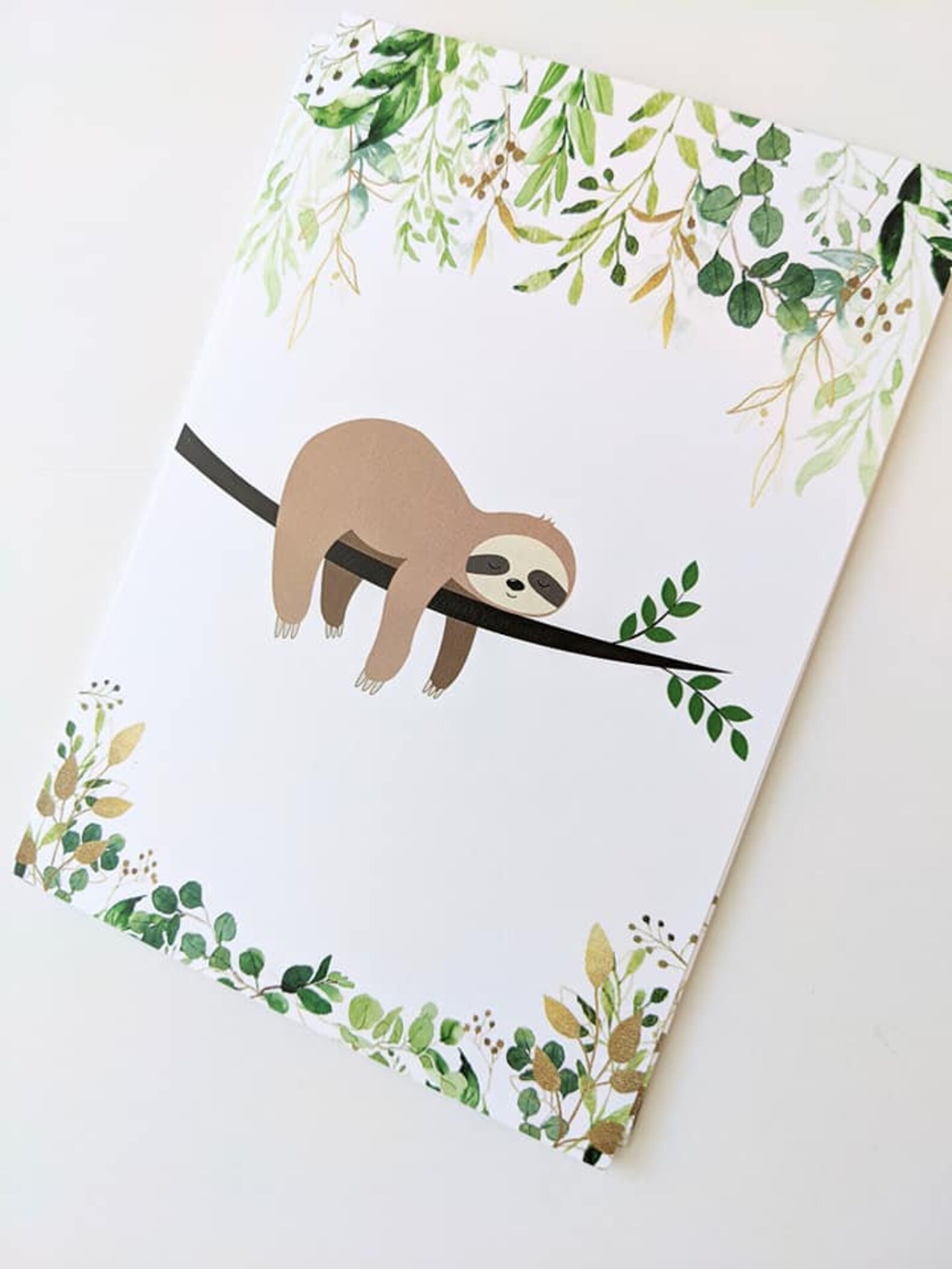 Sloth Baby Shower Gold Welcome Baby Banner Sloth Baby Shower - Etsy