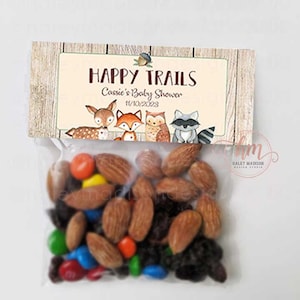 Woodland Trail Mix Treat Bag Toppers and Bags Set of 12 - Etsy