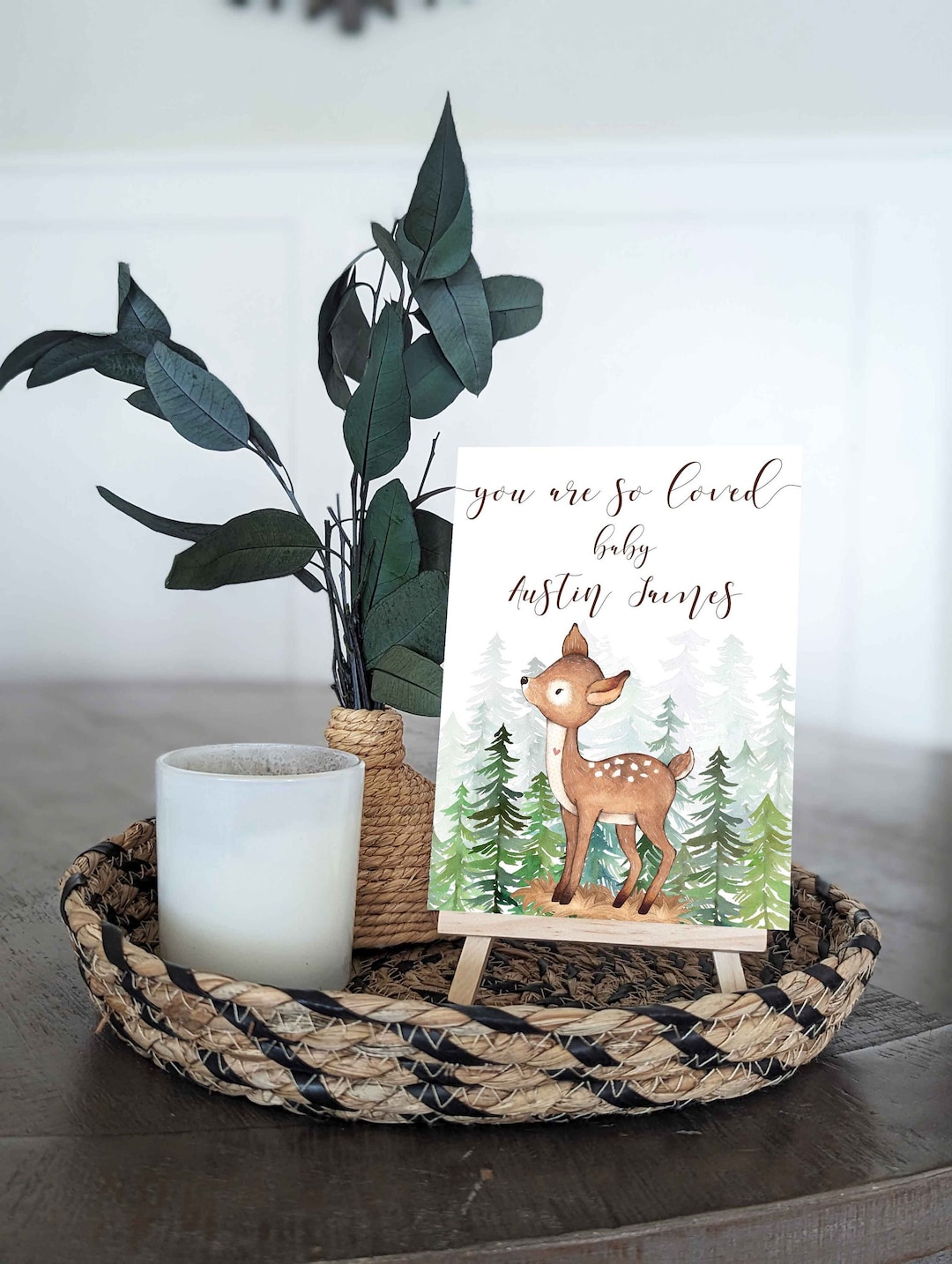 Woodland Centerpieces, Deer Baby Shower Centerpiece, Woodland Decorations, Woodland Table Decor ...