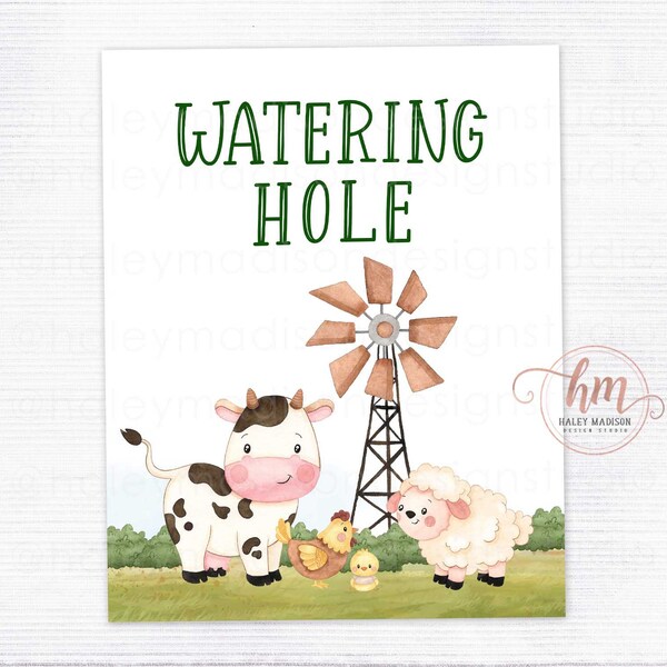 Watering Hole Sign - Etsy