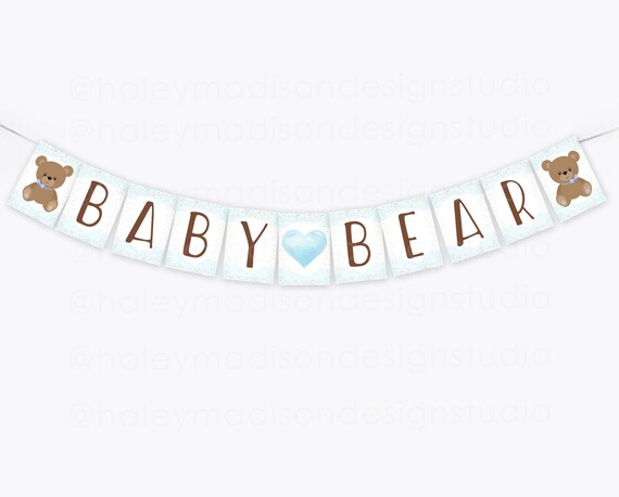Teddy Bear Banner Teddy Bear Baby Shower Banner Baby Bear | Etsy
