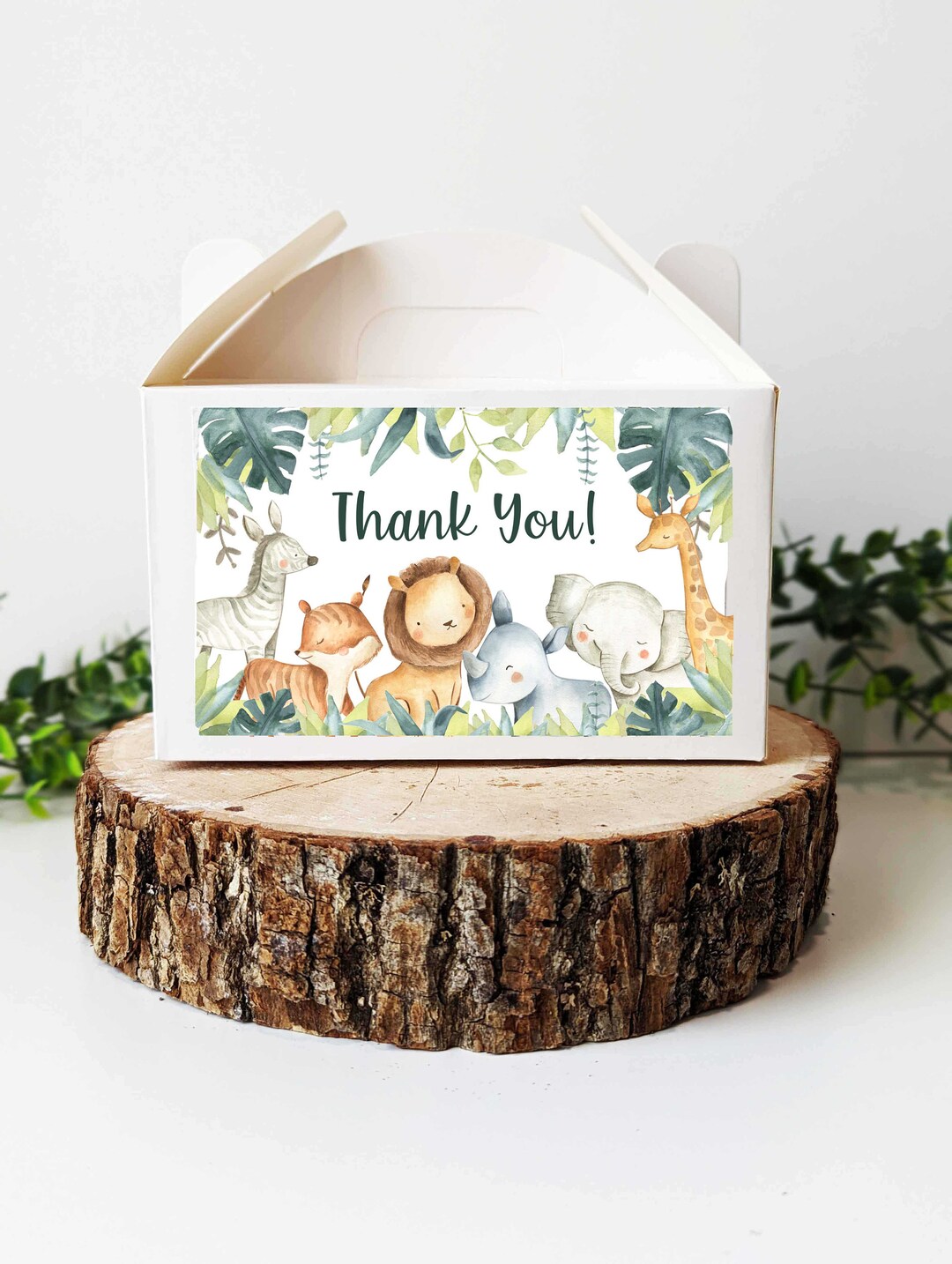 Safari Jungle Favor Boxes, Jungle Party Favor Boxes, Baby Shower Favor ...
