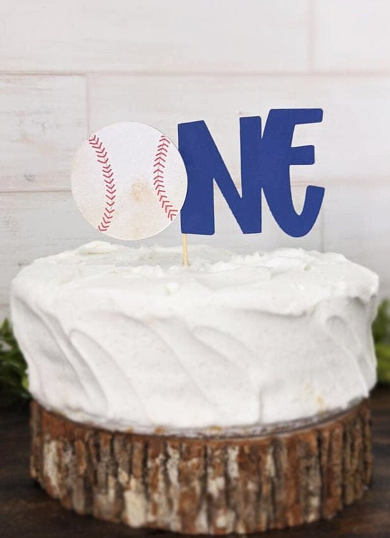Baseball ONE Cake Topper Baseball First Birthday Cake Topper - Etsy