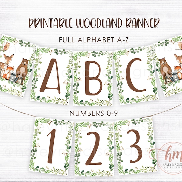 Woodland Banner - Etsy