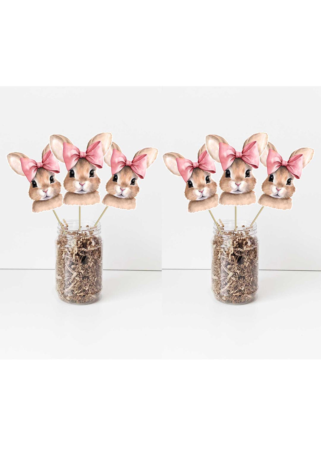 Set of 6 Bunny Centerpieces Size 6", Some Bunny Party Centerpieces ...