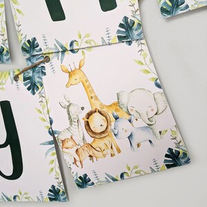 Jungle Welcome Baby Banner, Jungle Baby Shower, Jungle Safari Banner ...