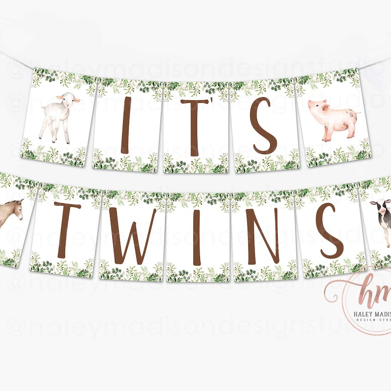 Twins Banner - Etsy