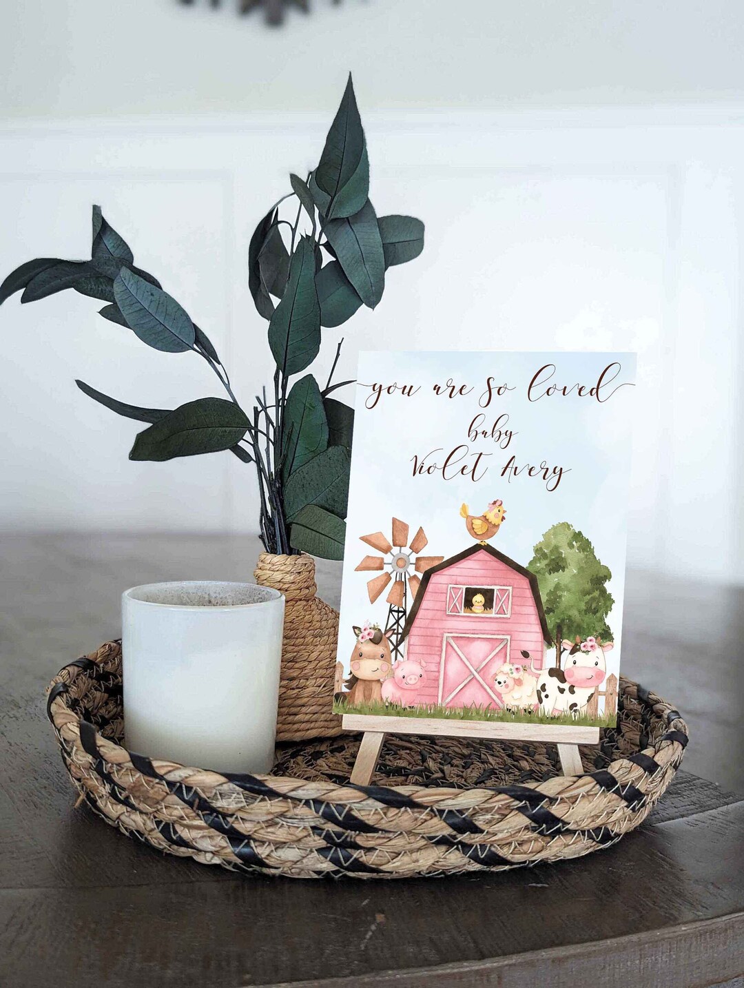 Farm Theme Centerpieces, Baby Farm Animals Baby Shower Centerpiece ...