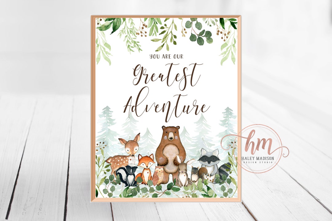 Woodland Nursery Print, Adventure Nursery Print 8x10 DIGITAL FILE ...