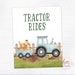 Farm Party Tractor Rides Sign, Farm Animals, Tractor Ride Party Sign ...