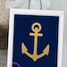 Set of 8 Nautical Baby Shower Signs, Nautical Table Signs, Blue and ...