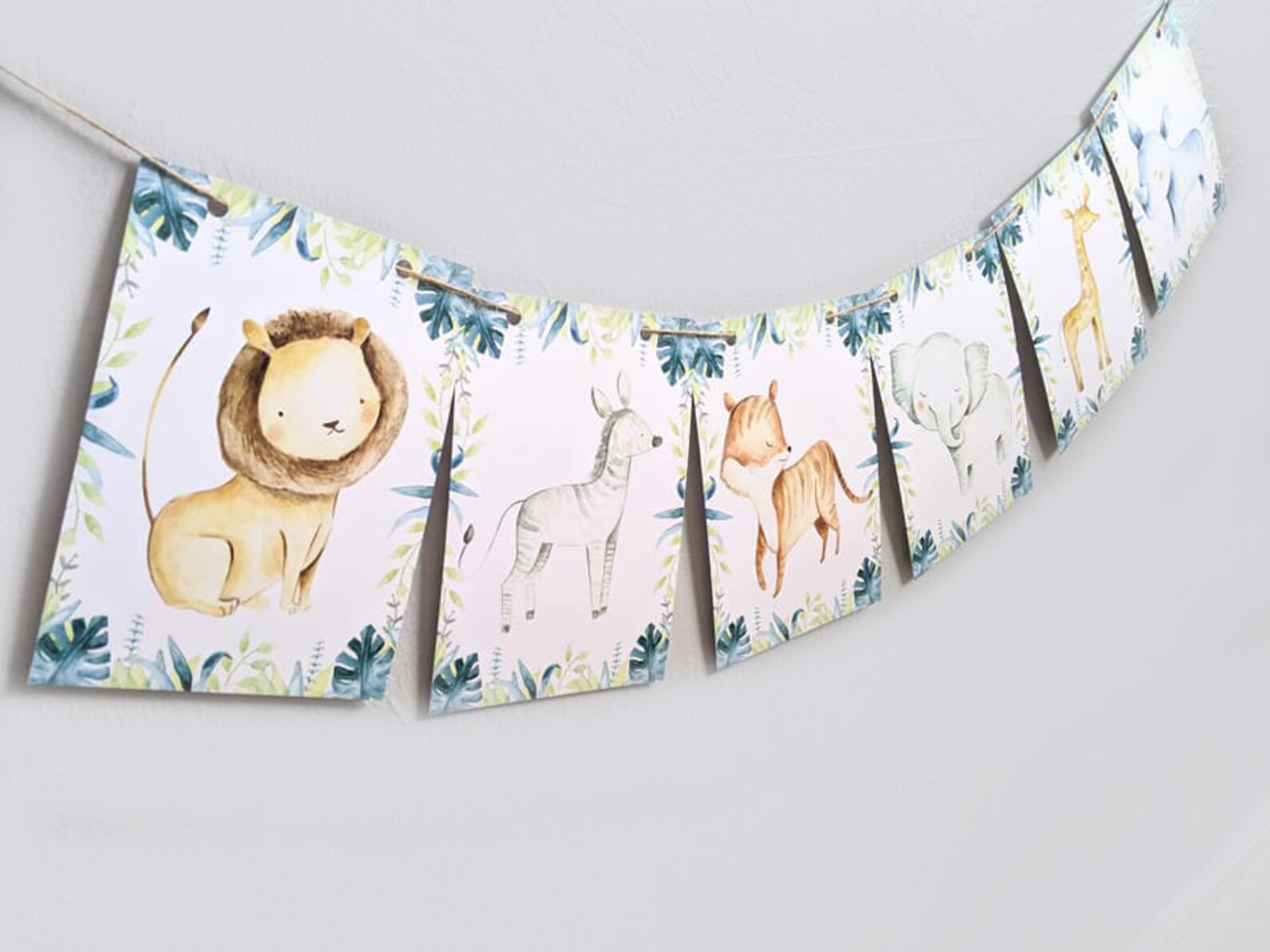 Jungle Animals Banner Safari Jungle Animals Sign Jungle Baby | Etsy