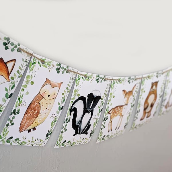 Woodland Banner - Etsy