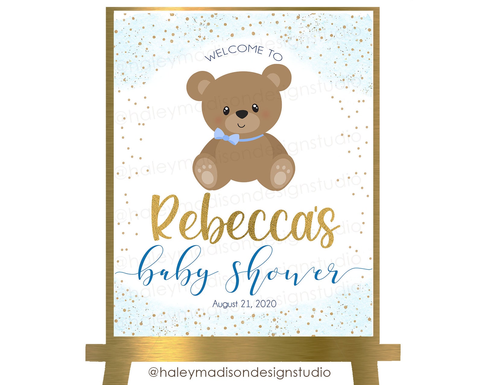 Teddy Bear Baby Shower Welcome Sign Teddy Bear Sign Welcome - Etsy