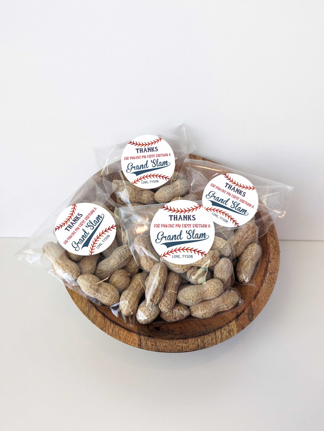 Set of 12 Stickers and Bags, Baseball Party Favors, Baseball First ...