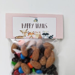 Woodland Trail Mix Treat Bag Toppers and Bags Set of 12 - Etsy