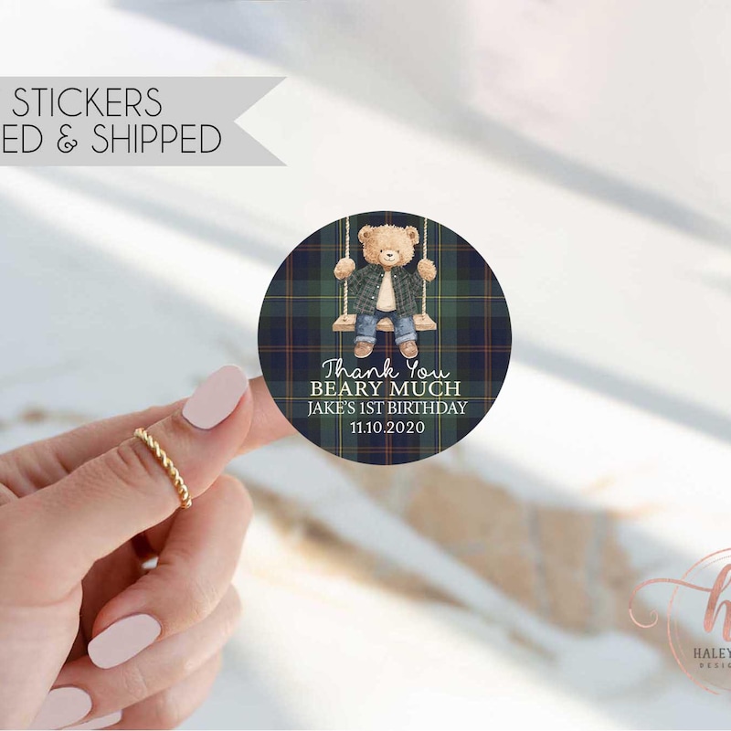 Preppy Teddy Bear Stickers - Etsy