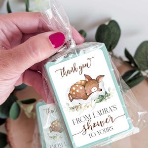 Deer Soap Favors, Woodland Baby Shower Deer Soaps, Handmade Soap ...
